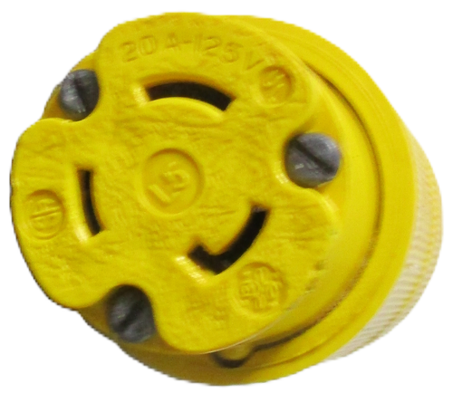 GE - General Electric Yellow L5--20A amp 125 volt Plug NEMA L5-20P ...
