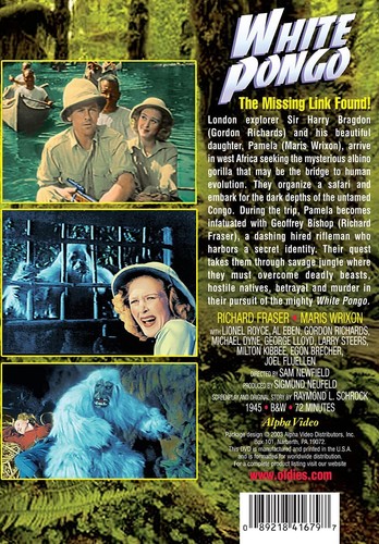 White Pongo (DVD) Richard Fraser Maris Wrixon Lionel Royce Al Eben ...