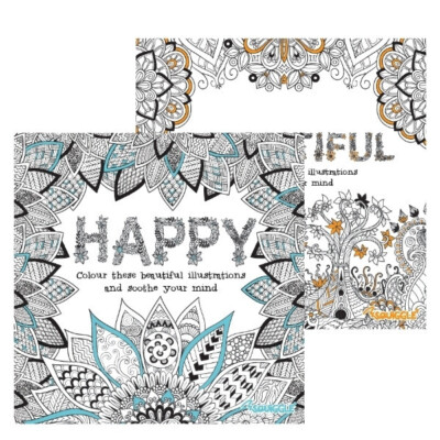 Beautiful Happy Advanced Colouring Book - Single Assorted Adults ...