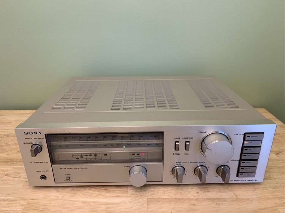 Sony STR-V25 FM Stereo FM AM Receiver Vintage | eBay