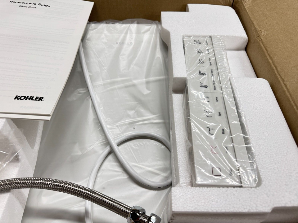 NEW Kohler PureWash ROUND Bidet Toilet Seat w/Remote 28118-0 E815 ...