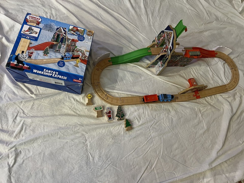 Thomas & Friends Wooden Railway SANTA’S WORKSHOP EXPRESS CHRISTMAS RARE ...