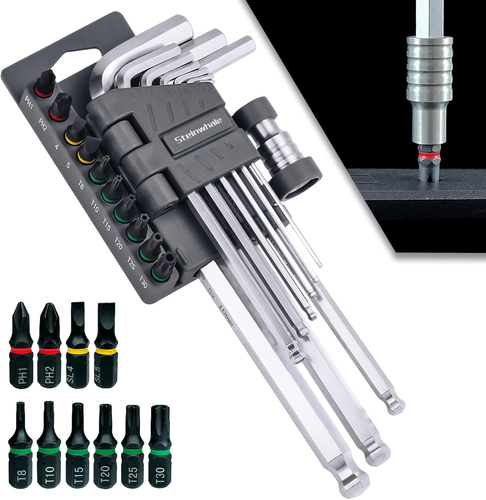 20In1 Metric Allen Set, S2 Steel Hex Key Set, Allen Key Set with Bit ...