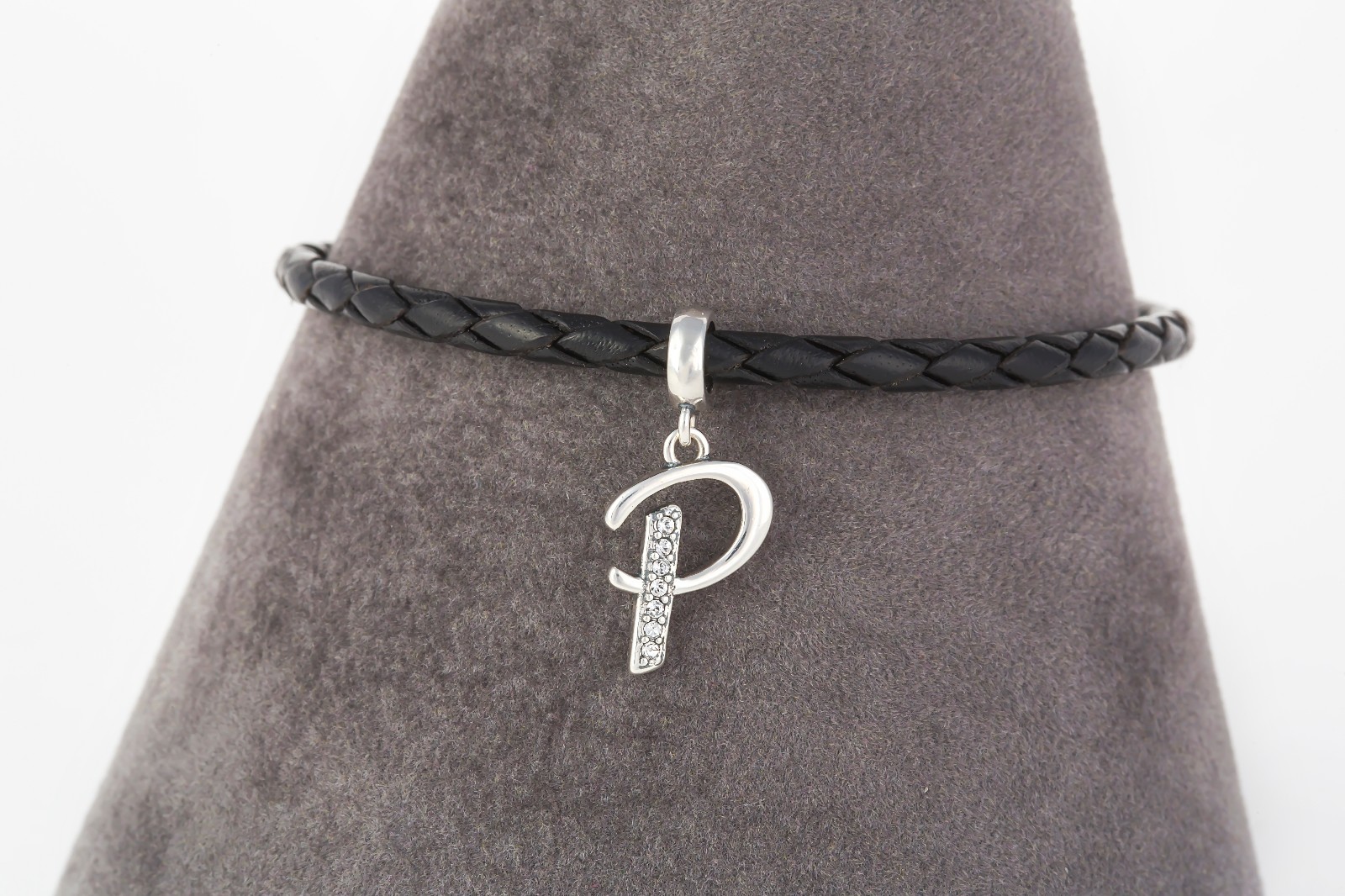 Letter 'P' Initial Pendant Charm, SILVER Jewellery, Alphabet Charms for ...