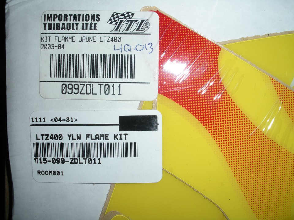CEET PERFORMANCE DECAL KIT - SUZUKI LT-Z400 - FLAME | eBay