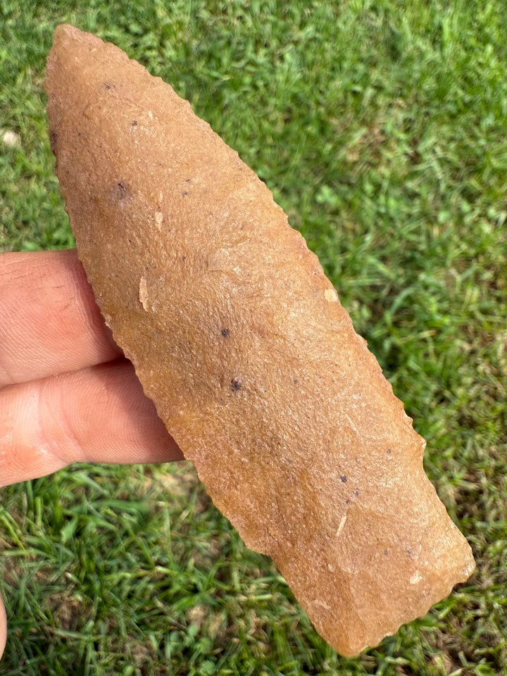 g-10 paleo orange hixton quartz scottsbluff point Clovis arrowhead ...