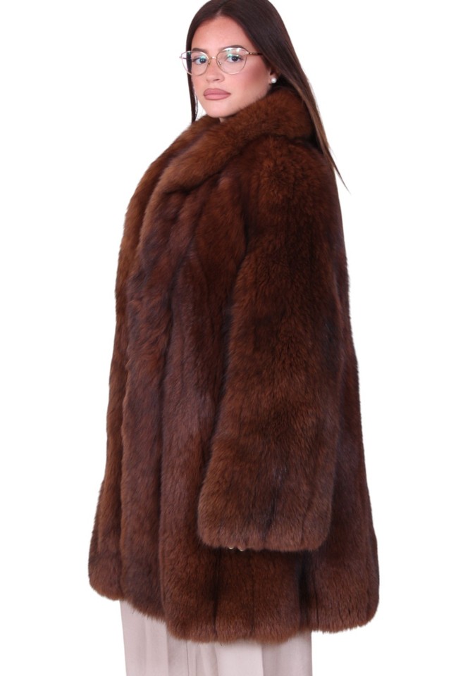 GIACCA PELLICCIA VOLPE FOX FUR JACKET FUCHSJACKE FOURRURE RENARD 毛皮 ...