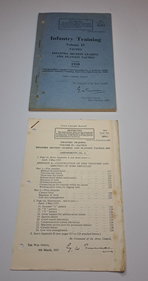 Infantry Training Vol IV Tactics Section & Platoon Leading 1950 | eBay UK