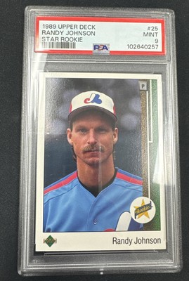 1989 Upper Deck Randy Johnson Star Rookie #25 PSA 9 Basbeall Card | eBay