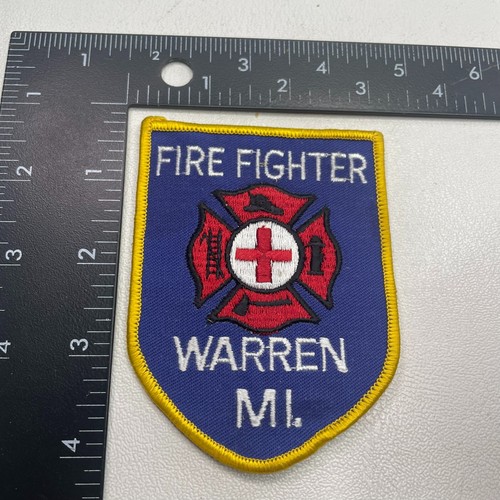 Warren Michigan FIRE FIGHTER Fire Department Patch 29MU | eBay
