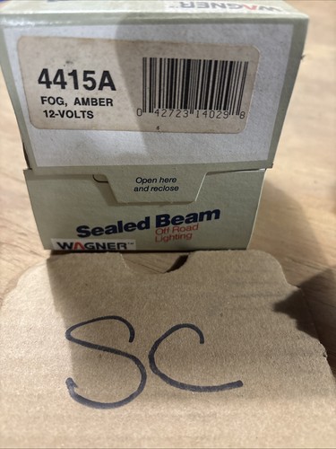 NOS NEW Wagner 4415A Amber Sealed Beam Fog Light 12V | eBay