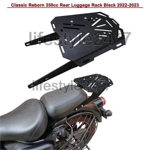 Royal Enfield "Rear Luggage Rack Black 2022-23" New For Classic Reborn ...
