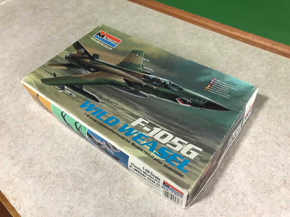 Model Kit UNUSED - Monogram 1/48 Scale F-105G Wild Weasel #5806 | eBay