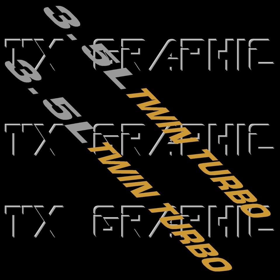 3.5 L LITER CC TWIN TURBO DECAL STICKER FORD ECOBOOST V6 ENGINE F-150 ...