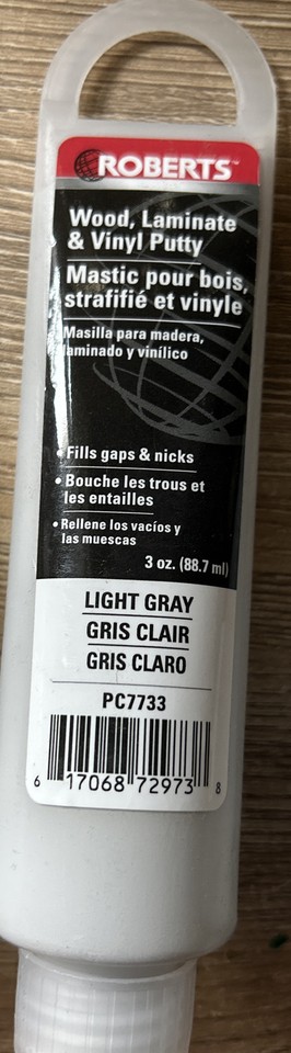 3- tubes 3 Oz. Light Grey Wood, Laminate and Vinyl Putty | eBay