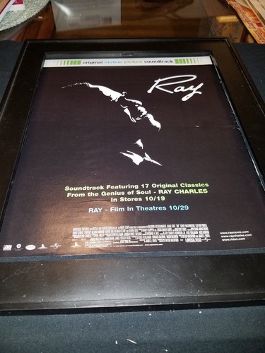 Ray Rare Original Ray Charles Original Soundtrack Promo Poster Ad ...