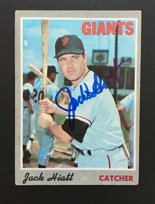 Jack Hiatt Giants signed 1970 Topps baseball card #13 Auto Autograph 5 ...