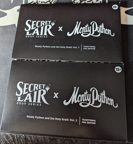 Sealed MTG Magic Secret Lair Monty Python Vol. 1 & Vol. 2 Traditional ...