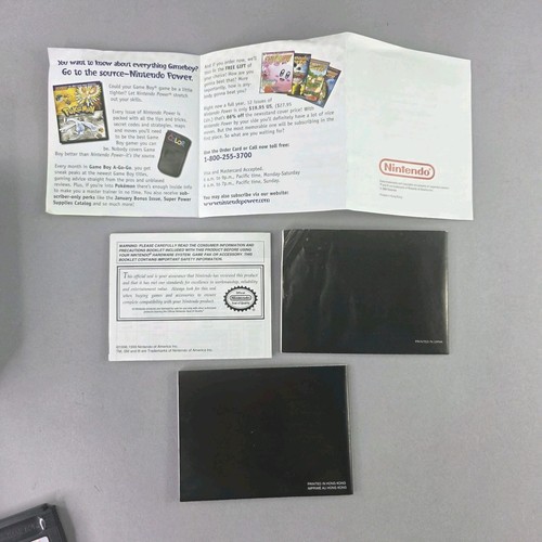 Nintendo Game Boy Color Teal Singer Sewing Machine Game Set READ ...