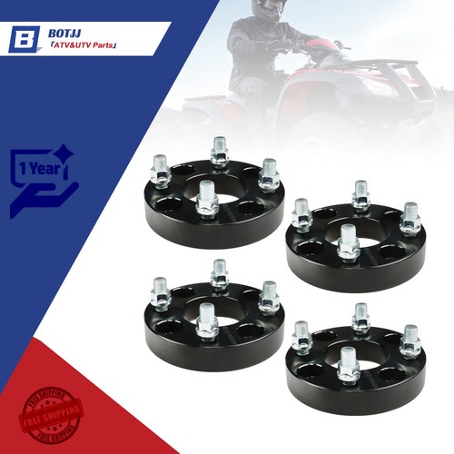 For Golf Cart Black Wheel Spacers 1/2x20 Studs Bolt Pattern 62mm Hub ...