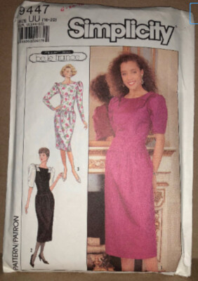 1980s #9447 Vintage Simplicity Belle France Dress Sewing Pattern, Size ...