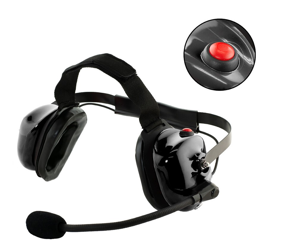 Professional Noise Cancelling Dual Muff Headset for Motorola Radios ...