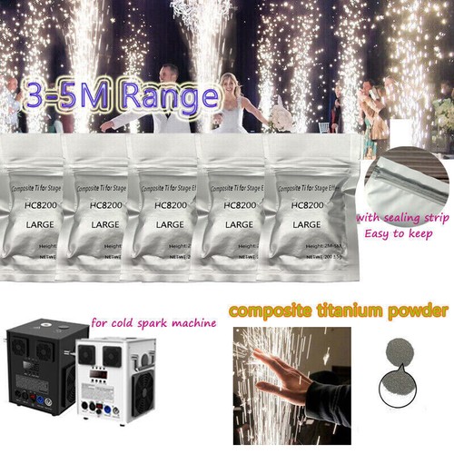 5 PCS Cold Spark Machine Outdoor 2-5M Stage Effect Solution Wedding ...