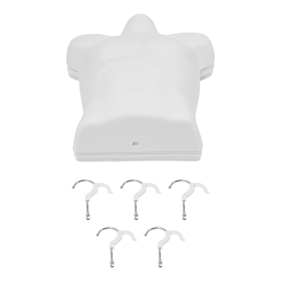 5PCS Male Mannequin Torso, Mannequin Body Torso with Hooks, Hollow Body ...