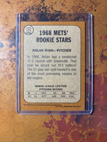 Nolan Ryan 1968 Rookie Stars #177 Reprint 2001 | eBay