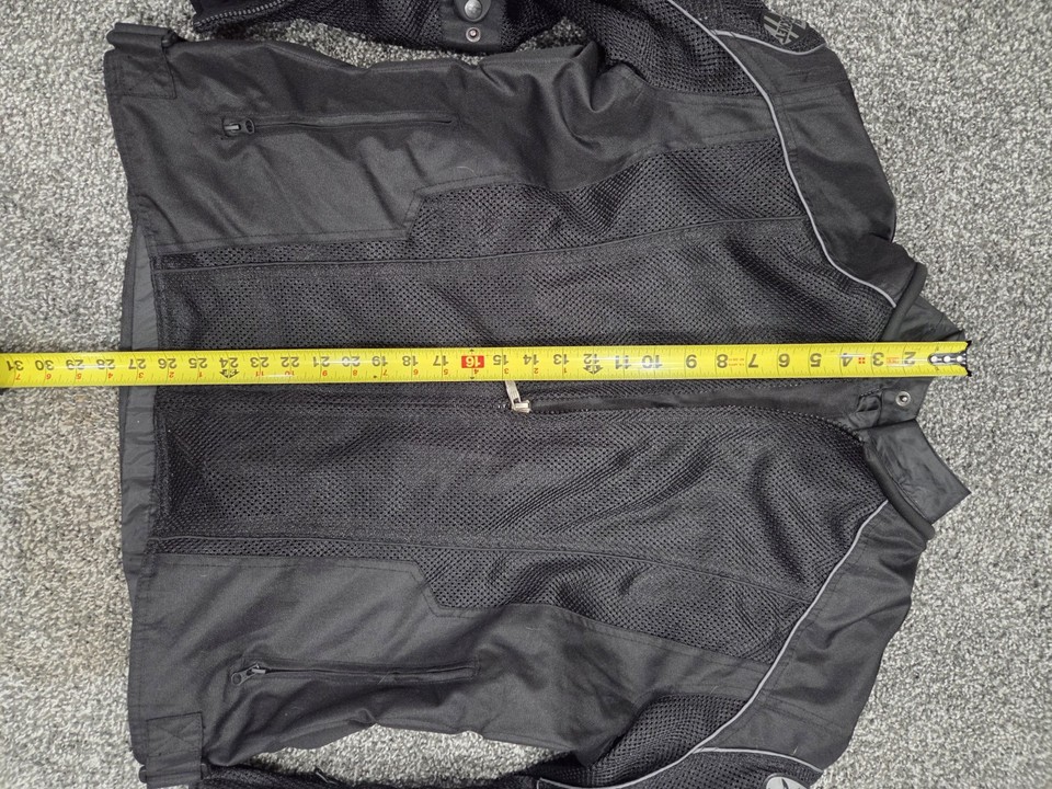 Joe Rocket Motorcycle Jacket Men 2XL Black Biker Paded Safety Riding ...