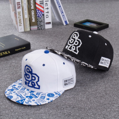 Stay Real Baseball Cap SR Letter Hat Korean Snapback Adjustable Rap Hip ...