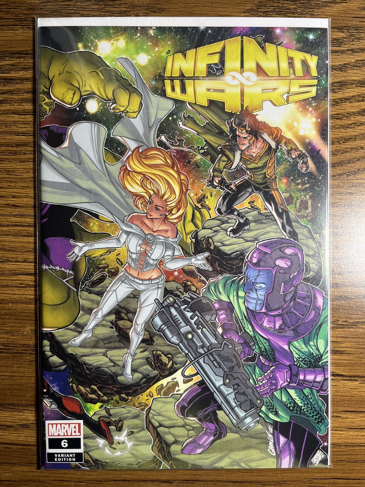 INFINITY WARS 6 NM/NM+ Variant Javier Garron Connecting Cover MARVEL ...