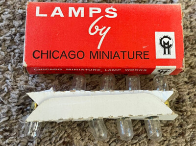Box of 8 Chicago Miniature CM1892 Miniature Lamps Light Bulbs | eBay