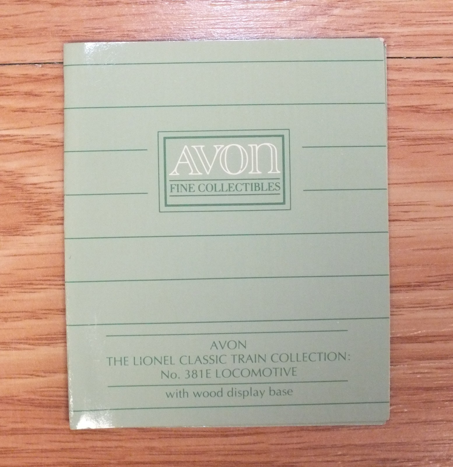Avon The Lionel Classic Train Collection: No. 381E Locomotive w/ Wood ...