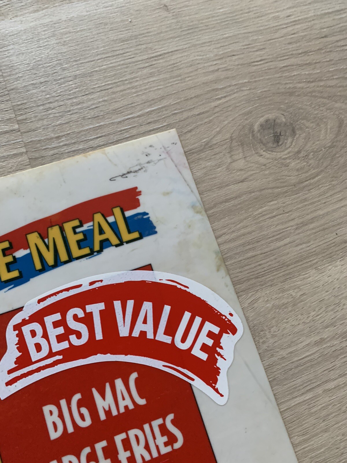 Vintage McDonald’s 1992 Big Mac Extra Value Meal Translite Sign | eBay