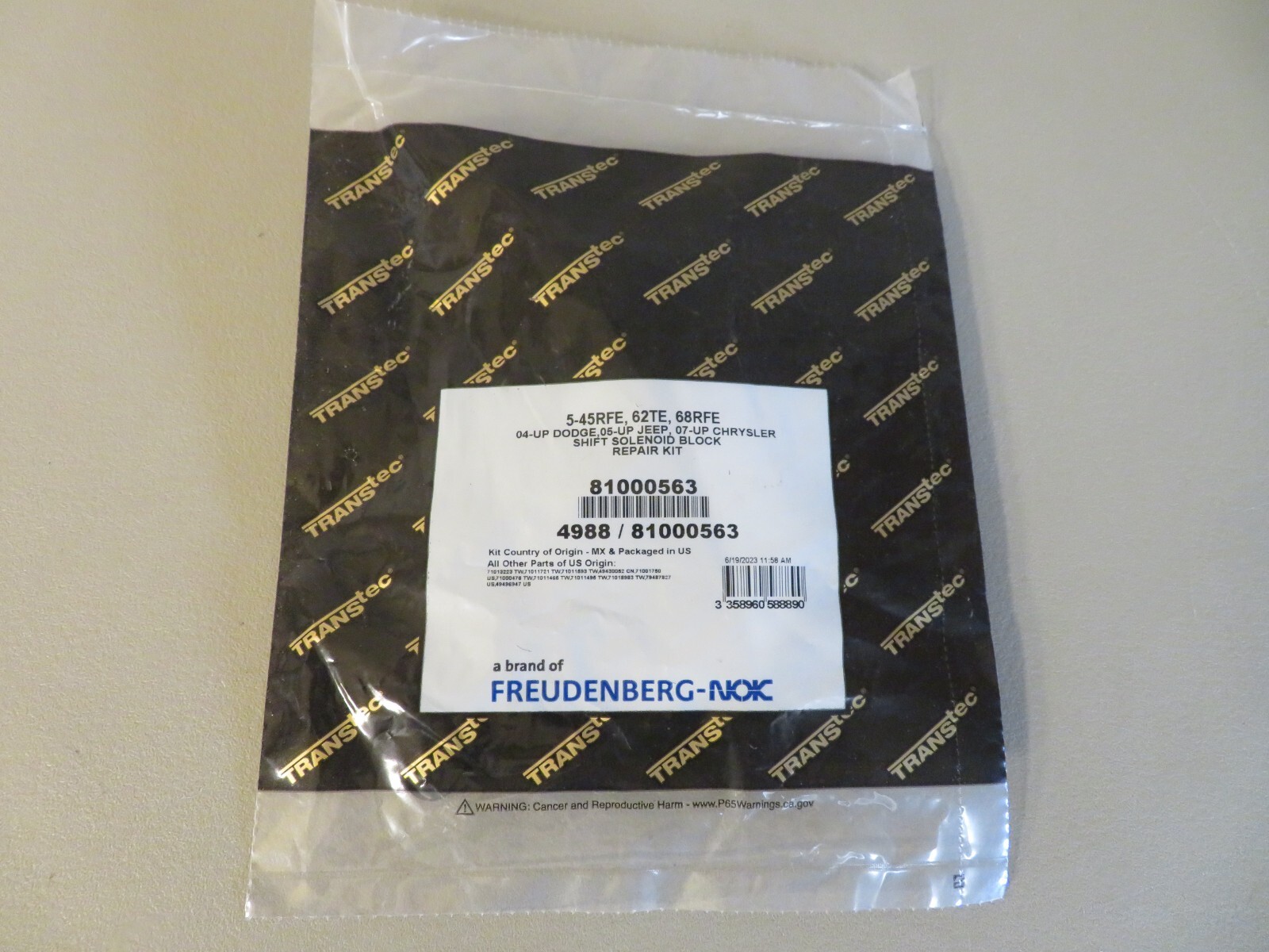 04+ Dodge 05+ Jeep 07+ Chrysler 5-45RFE 62TE 68RFE Solenoid Pack Repair ...