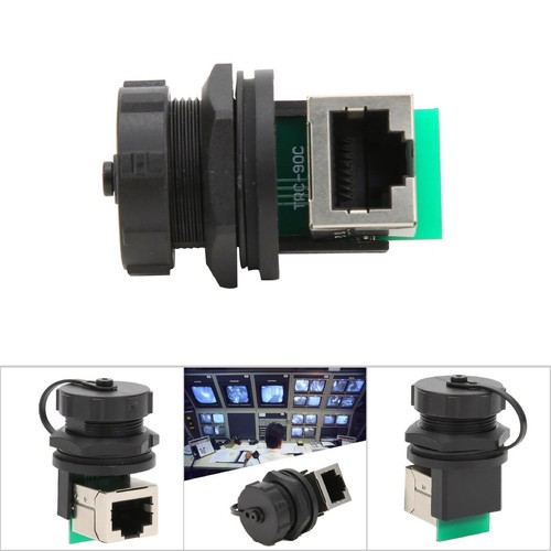 RJ45 Ethernet Coupler 90 Degree Outdoor Waterproof Dual Socket Adapter ...