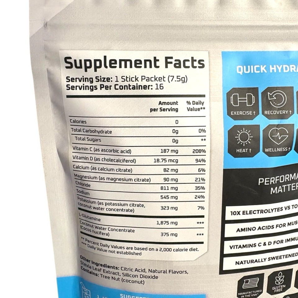Hydration Packets, Electrolytes Powder, Liquid Enhancer Dehydration ...