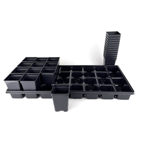 2.5" Pot & Carry Tray Kit – 96 P64 Square Pots + 3×32-Cell Carry Trays ...