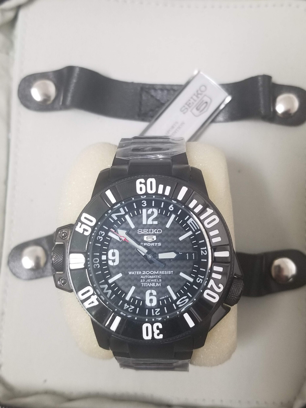 Seiko 5 Sports Atlas Titanium Black SKZ217K1 Limited Edition | eBay