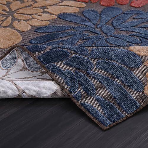 LuuL Home Floral Indoor Outdoor Rugs 5x7 Large Area Rug for Living Room ...