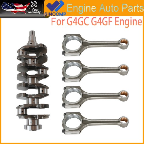 G4GC G4GF 2.0L Engine Crankshaft & Connecting Rod For Hyundai Tucson ...