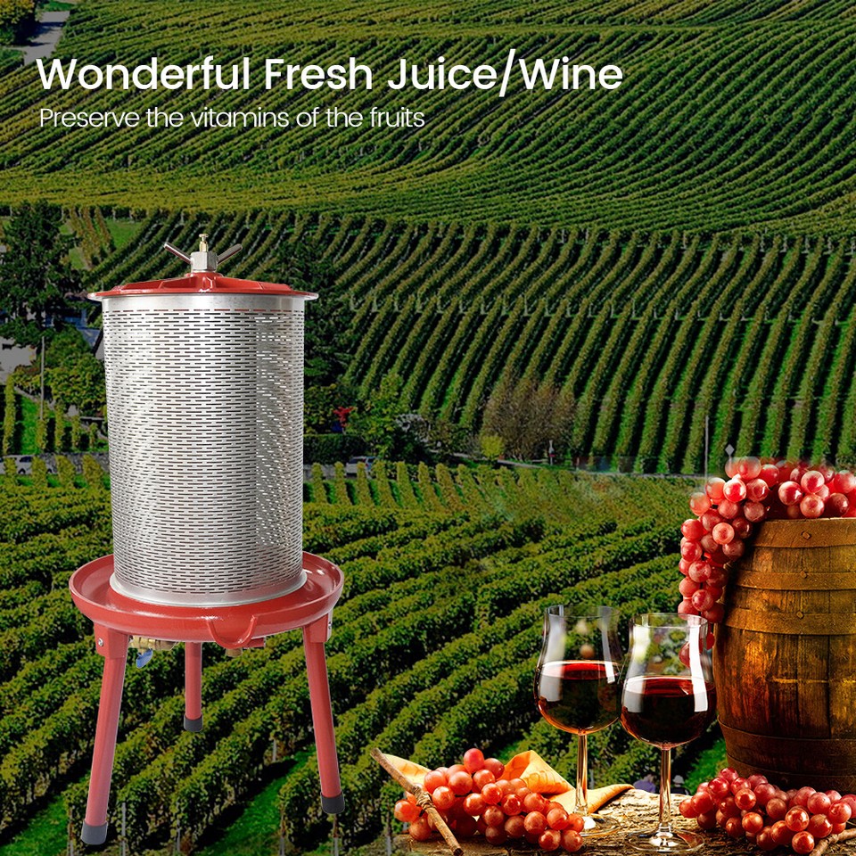 23.8 Gallon(90 Liter) Hydropress Cider Wine Fruit Press Hydraulic Juice ...