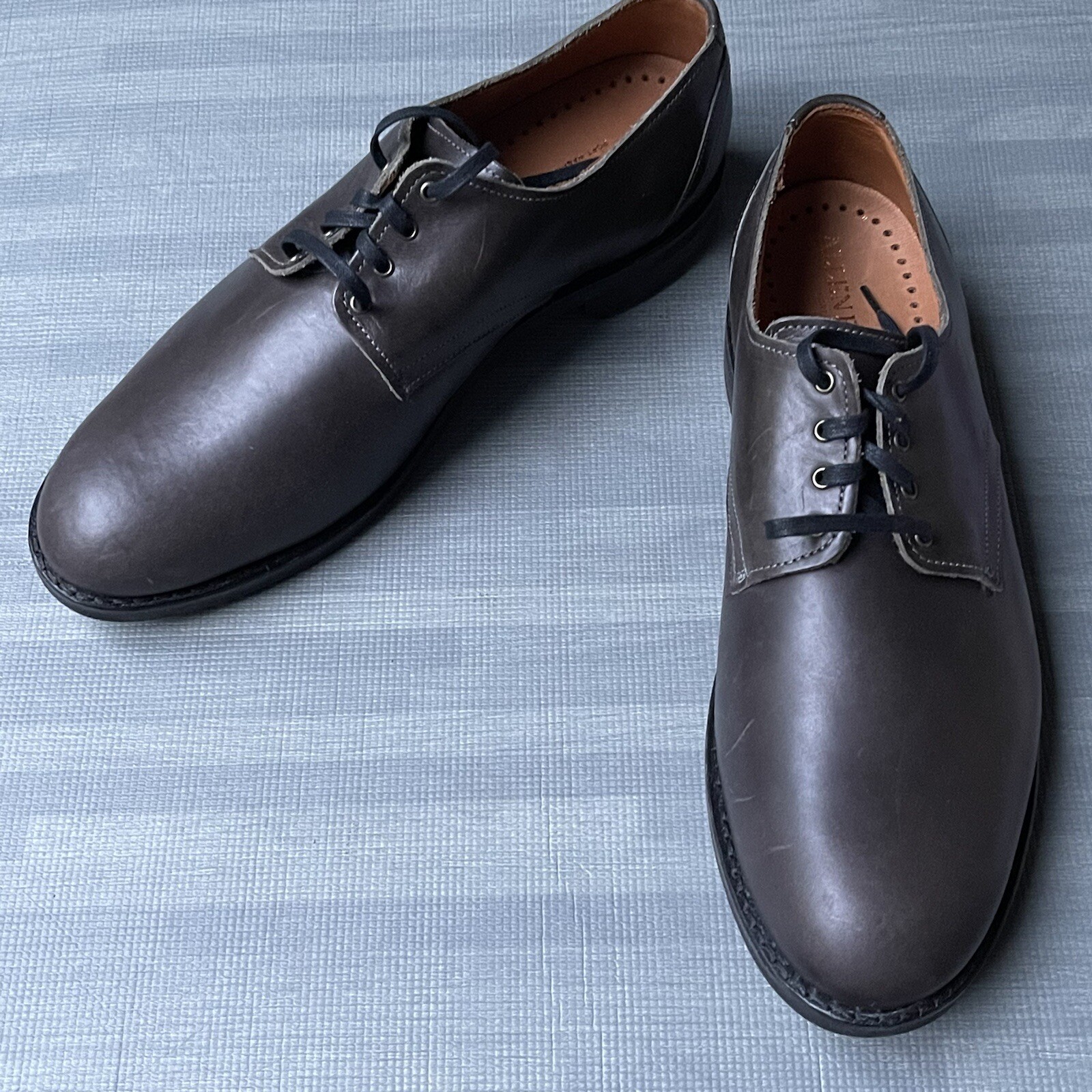 Allen Edmonds Nomad Plain Toe Derby Men’s Shoes Charc… - Gem
