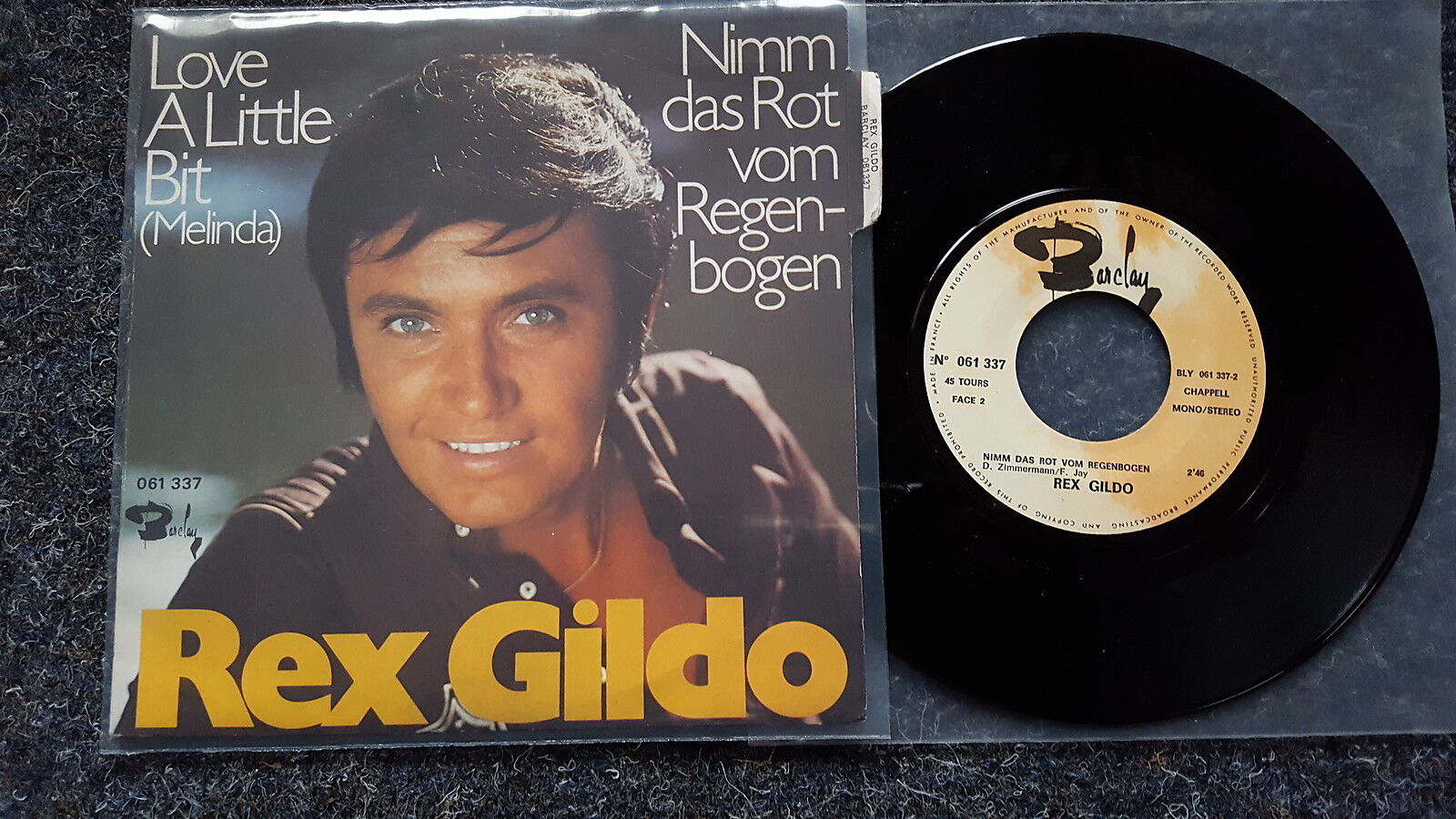 Rex Gildo - Love a little bit [Melinda] 7'' Single FRANCE | eBay