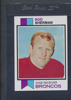 1973 Topps #052 Rod Sherman Broncos NM *1019 | eBay