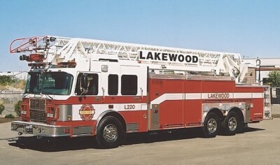 Lakewood, WA 2003 Spartan/Smeal 105' ladder fire apparatus photo 4x6 | eBay