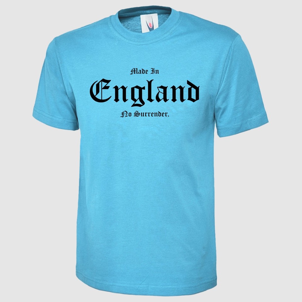 Made In England No Surrender T-Shirt English Supporter St George's Day ...