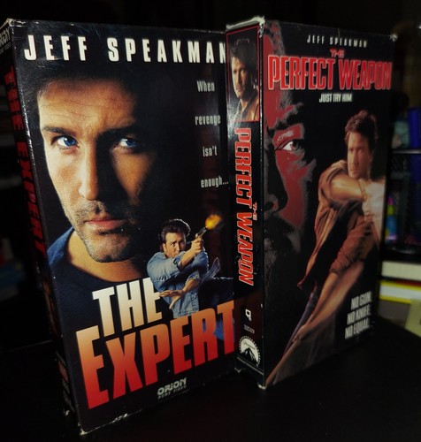 Jeff Speakman VHS 2 lot THE PERFECT WEAPON / THE EXPERT Martial Arts ...