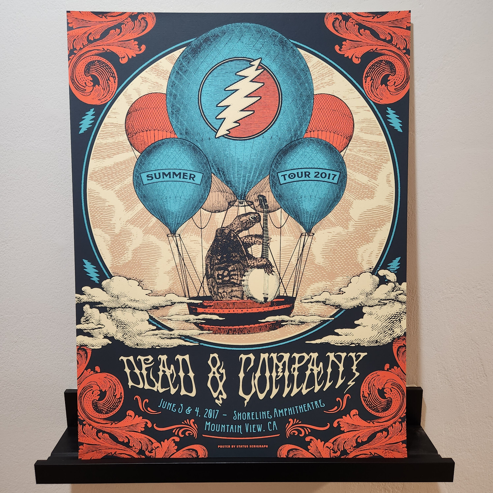 Dead & Company June 3-4, 2017 Poster Justin Helton SIGNED (18x24 ...